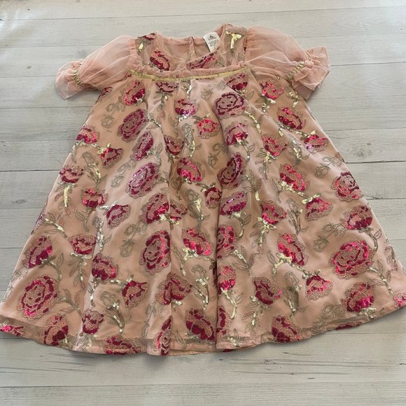 Disney | Dresses | Disney Pincess Sequin Roses Belle Dress 78 | Poshmark